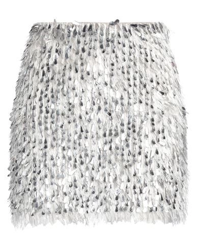 Elisabetta Franchi Mini Skirt Size Polyamide - Silver