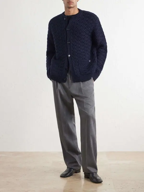 Valentino Garavani Wool And Cashmere-blend Cardigan
