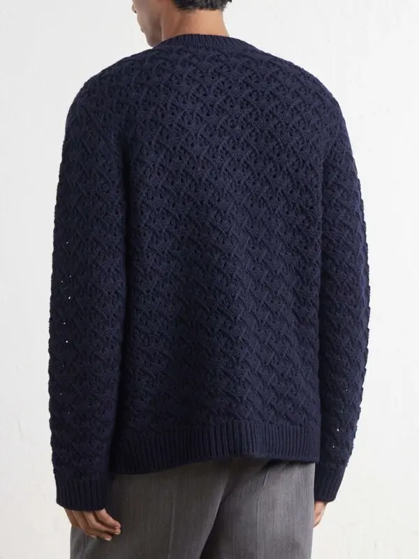 Valentino Garavani Wool And Cashmere-blend Cardigan