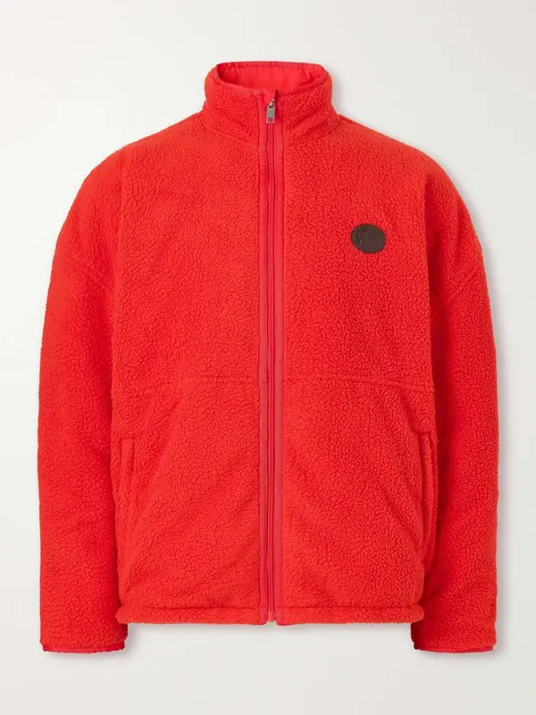 WILLY CHAVARRIA Logo-appliquéd Fleece Jacket