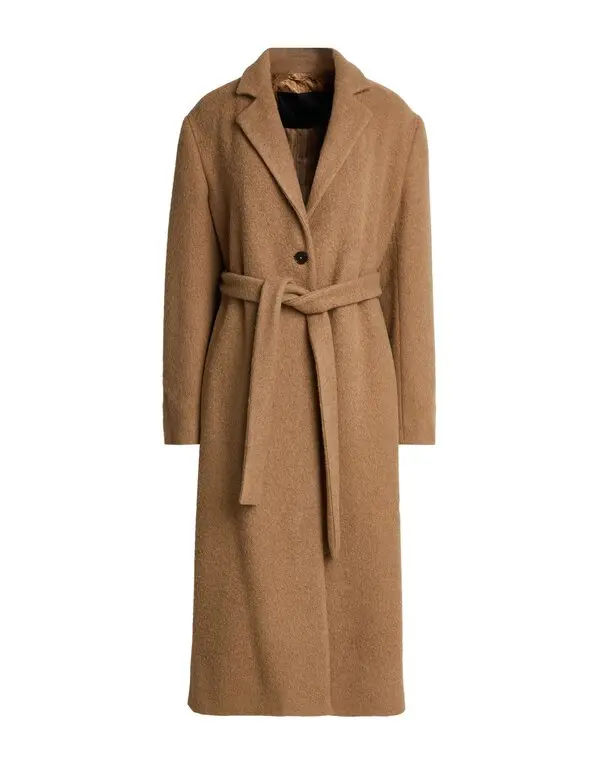 Herno Coat Camel Size Alpaca Wool, Polyamide, Virgin Wool