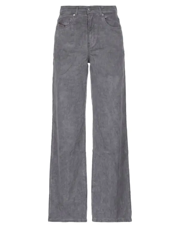 DIESEL® Pants Size Cotton, Elastane - Grey
