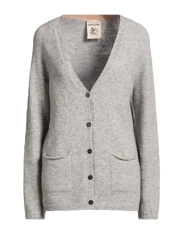 SEMICOUTURE Cardigan Size Virgin Wool, Polyamide, Cashmere, Elastane