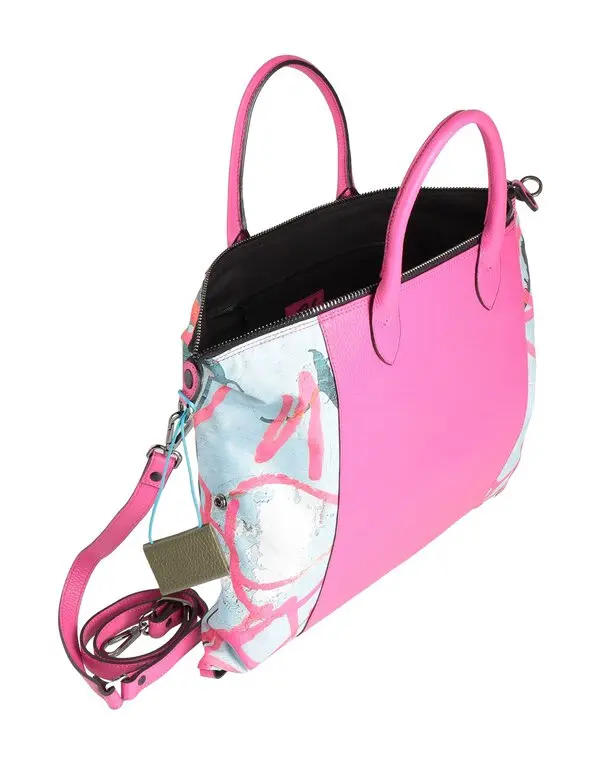 GABS Handbag Fuchsia Calfskin, Polyamide