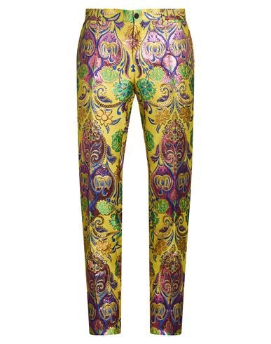 Dolce & Gabbana Pants Mustard Size Polyester, Metallic Polyester