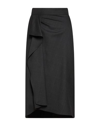 Isabel Marant Étoile Midi Skirt Charcoal Size Virgin Wool