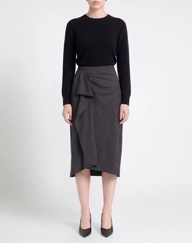 Isabel Marant Étoile Midi Skirt Charcoal Size Virgin Wool