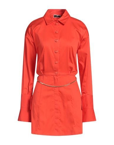 Elisabetta Franchi Mini Dress Size Cotton, Elastane - Red