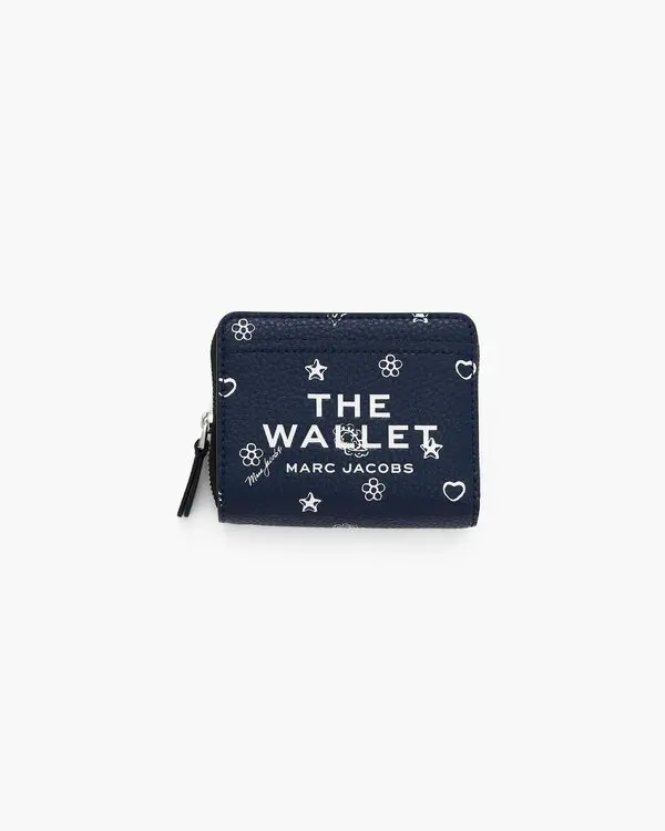 Marc Jacobs The Bandana Mini Compact Wallet - Navy Multi