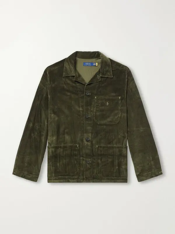 Polo Ralph Lauren Logo-embroidered Cotton-corduroy Shirt - Green