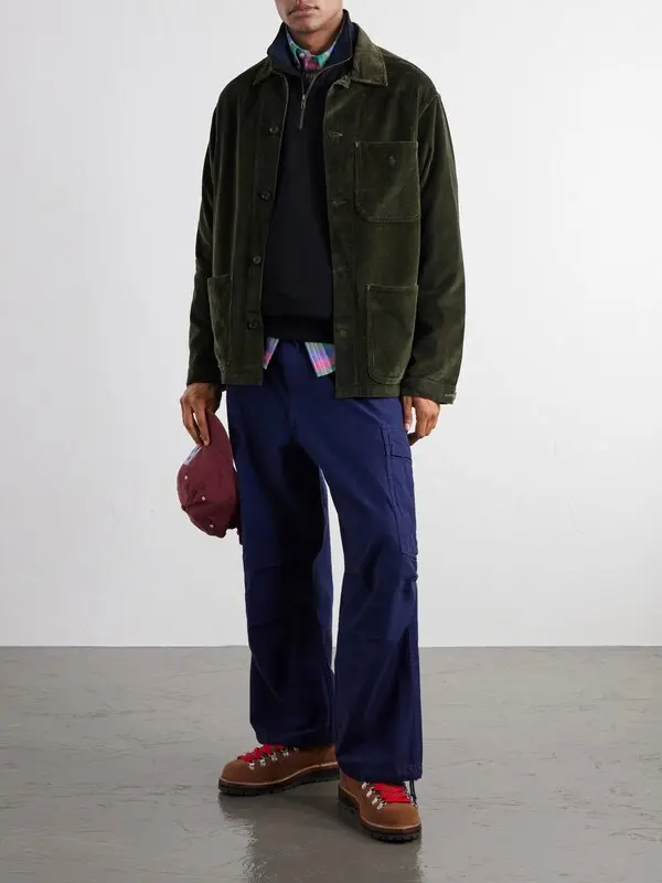 Polo Ralph Lauren Logo-embroidered Cotton-corduroy Shirt - Green