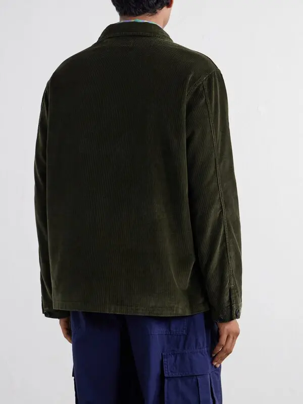 Polo Ralph Lauren Logo-embroidered Cotton-corduroy Shirt - Green