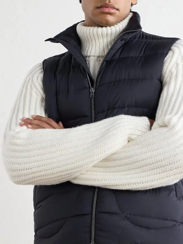 Herno Ecoage Quilted Padded Down Gilet - Blue
