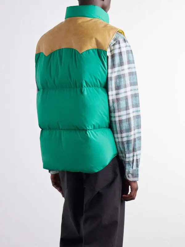 Polo Ralph Lauren Leather-trimmed Ripstop Gilet