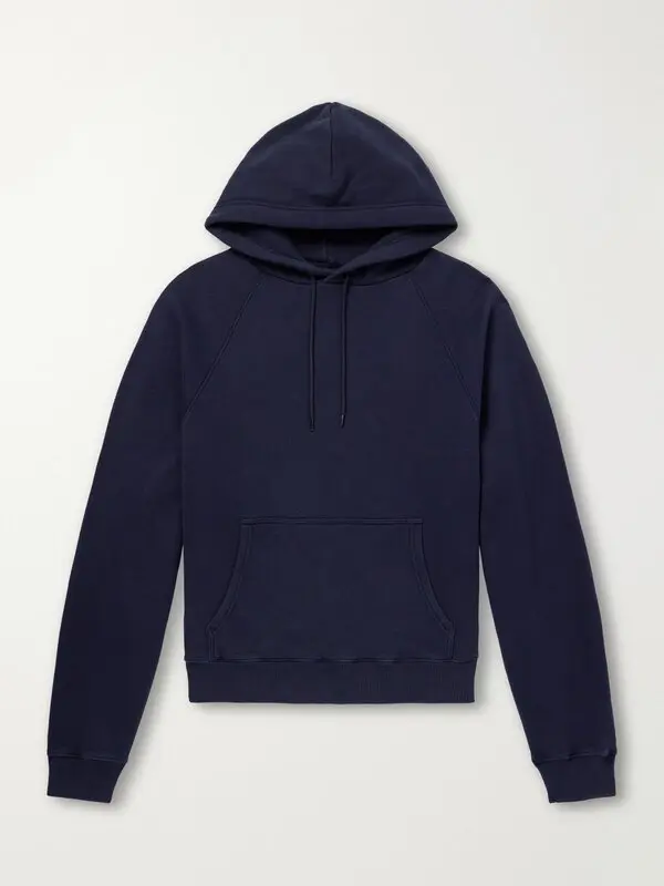 A.p.c. Thimothe Cotton-jersey Hoodie - Blue