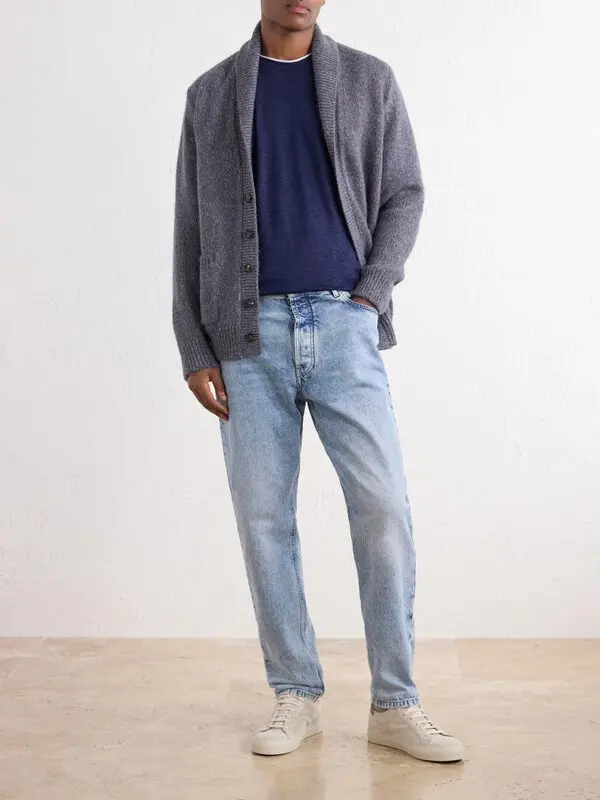 Eleventy Linen T-shirt - Blue