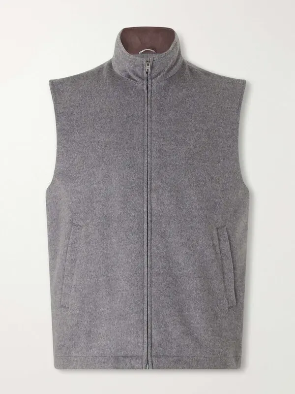 Herno Wool And Cashmere-blend Vest