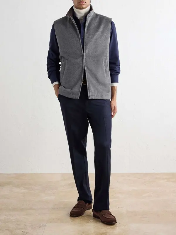 Herno Wool And Cashmere-blend Vest