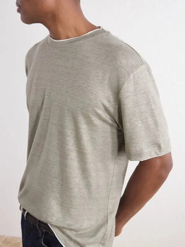 Eleventy Linen T-shirt - Green
