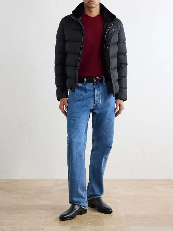 Herno Arendelle Plush-trimmed Quilted Shell Down Jacket