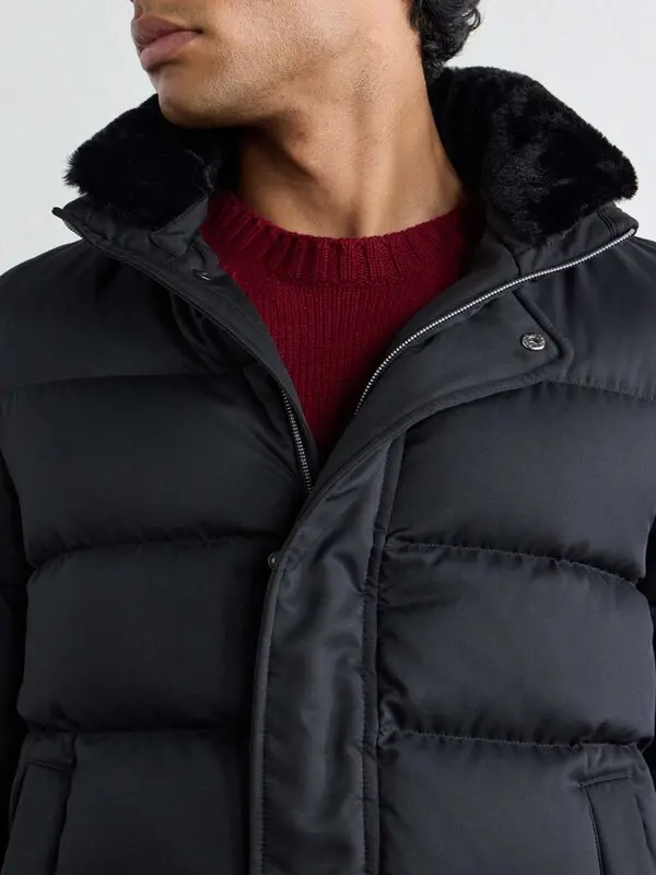 Herno Arendelle Plush-trimmed Quilted Shell Down Jacket