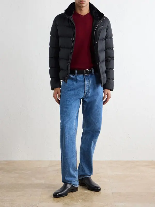 Herno Arendelle Plush-trimmed Quilted Shell Down Jacket