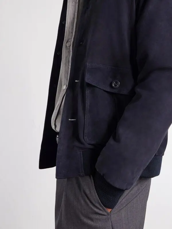 VALSTAR Valstarino Suede Jacket - Blue