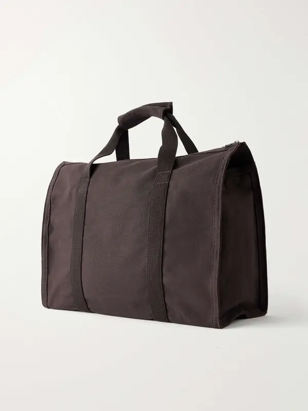 A.p.c. Recuperation Logo-printed Webbing-trimmed Cotton-canvas Tote Bag