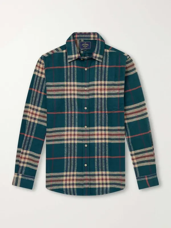 Portuguese Flannel Cervo Checked Cotton-flannel Shirt
