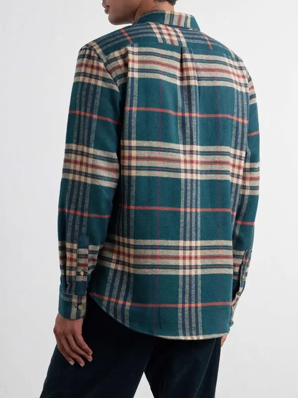Portuguese Flannel Cervo Checked Cotton-flannel Shirt