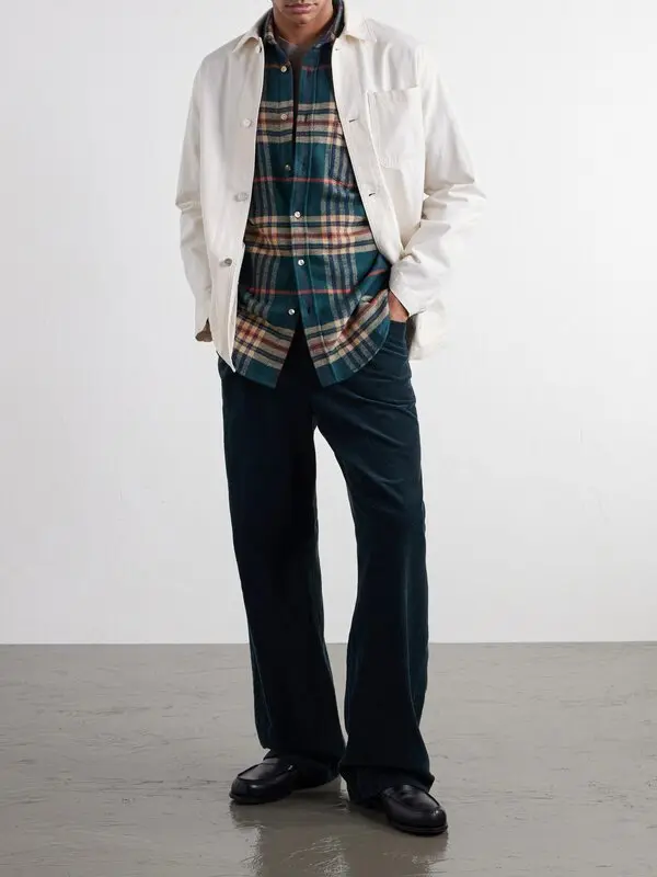 Portuguese Flannel Cervo Checked Cotton-flannel Shirt
