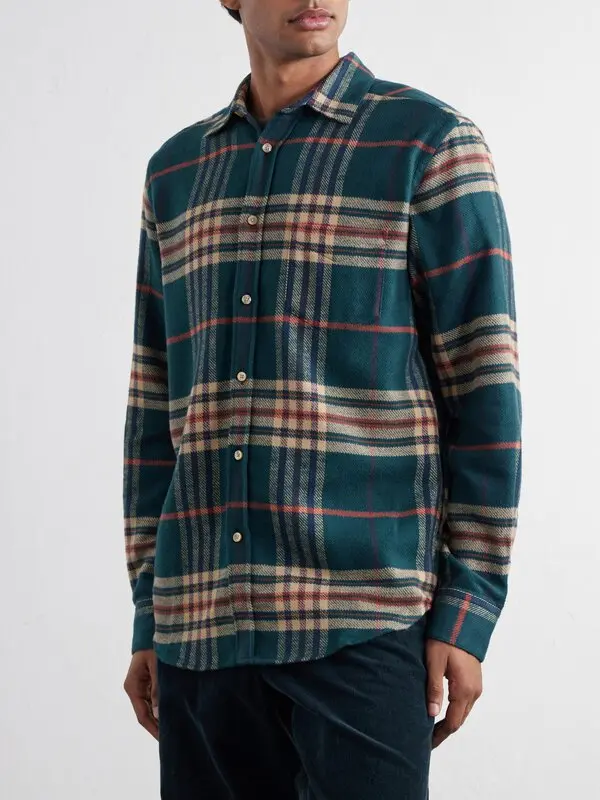 Portuguese Flannel Cervo Checked Cotton-flannel Shirt