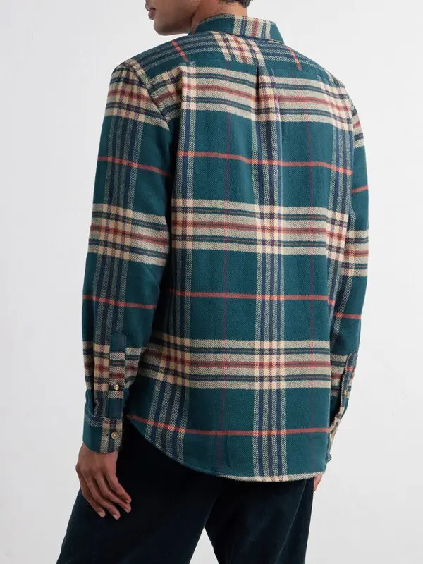 Portuguese Flannel Cervo Checked Cotton-flannel Shirt