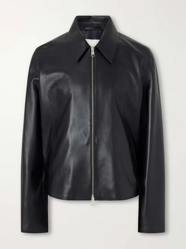 AMI Paris Leather Jacket