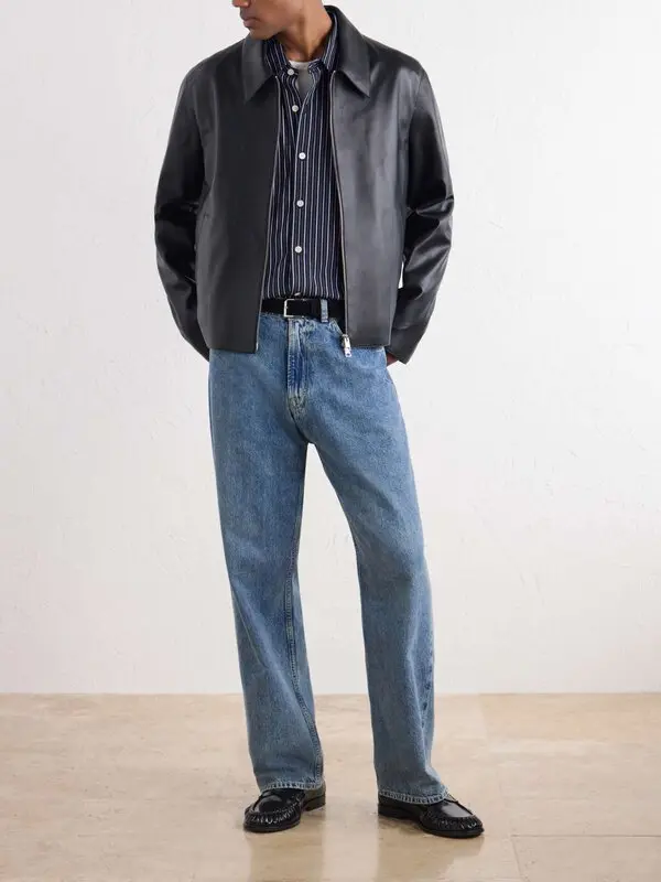 AMI Paris Leather Jacket