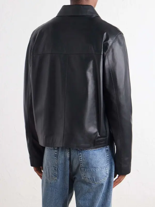 AMI Paris Leather Jacket