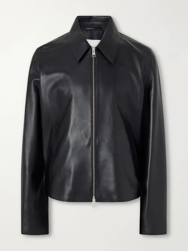 AMI Paris Leather Jacket