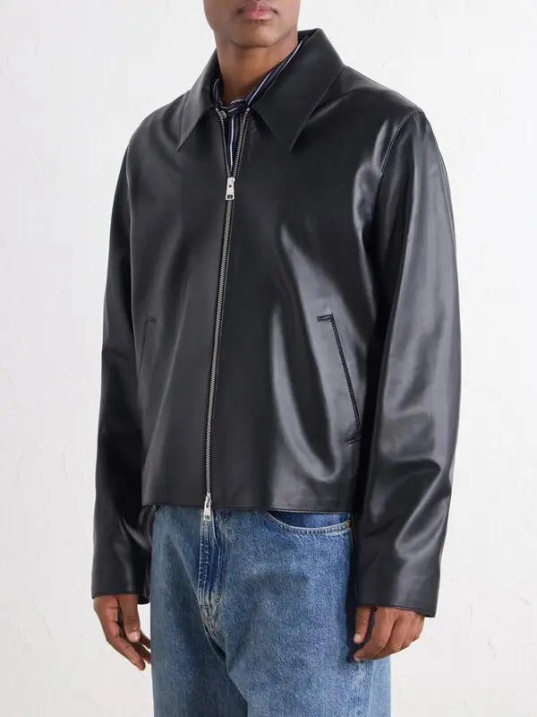 AMI Paris Leather Jacket