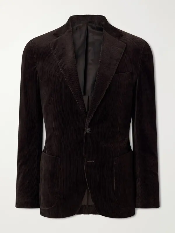 DE PETRILLO Forcella Cotton-blend Corduroy Suit Jacket
