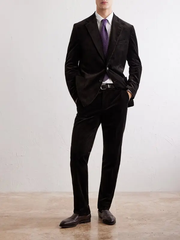 DE PETRILLO Forcella Cotton-blend Corduroy Suit Jacket