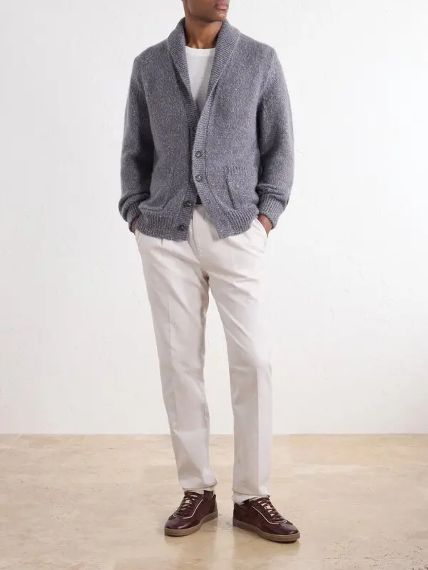 Eleventy Wool-blend Cardigan - Gray