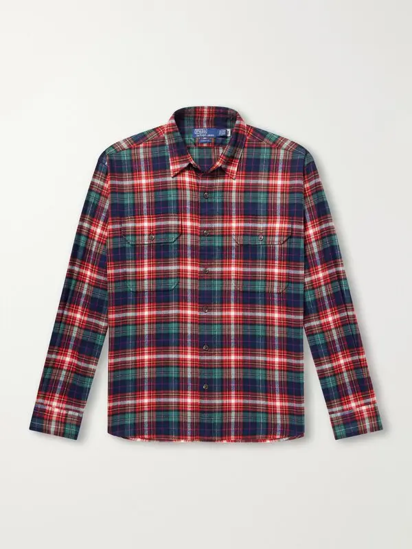 Polo Ralph Lauren Checked Cotton-flannel Shirt - Red