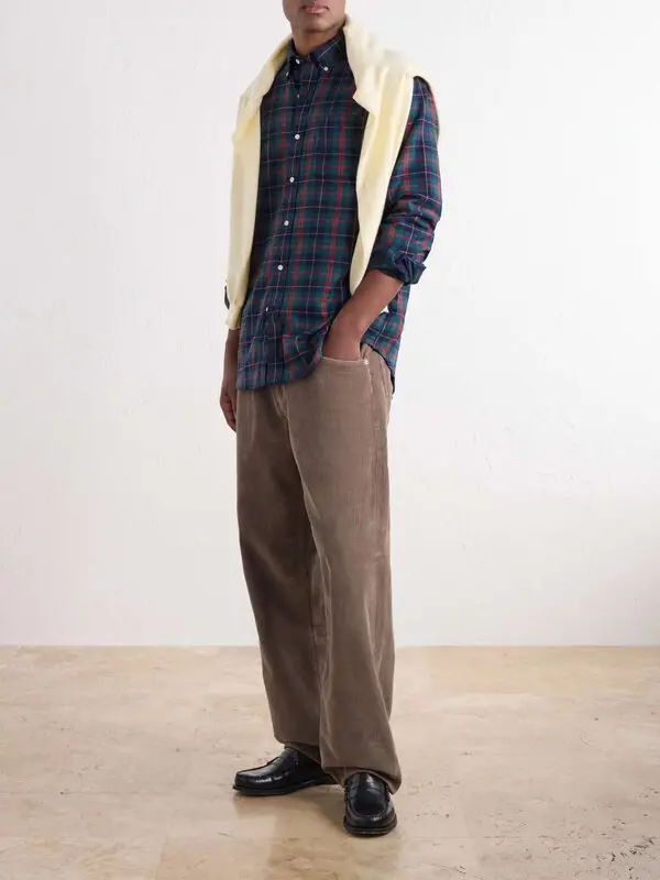 Polo Ralph Lauren Logo-embroidered Checked Cotton Shirt