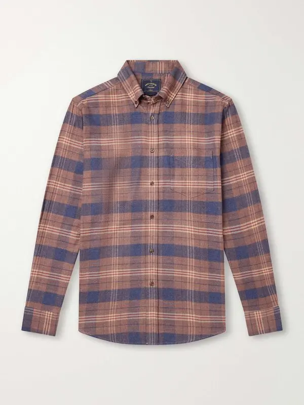 Portuguese Flannel Logia Checked Cotton-flannel Shirt