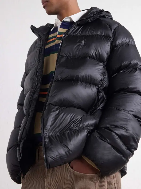 Polo Ralph Lauren Logo-embroidered Shell Hooded Down Jacket
