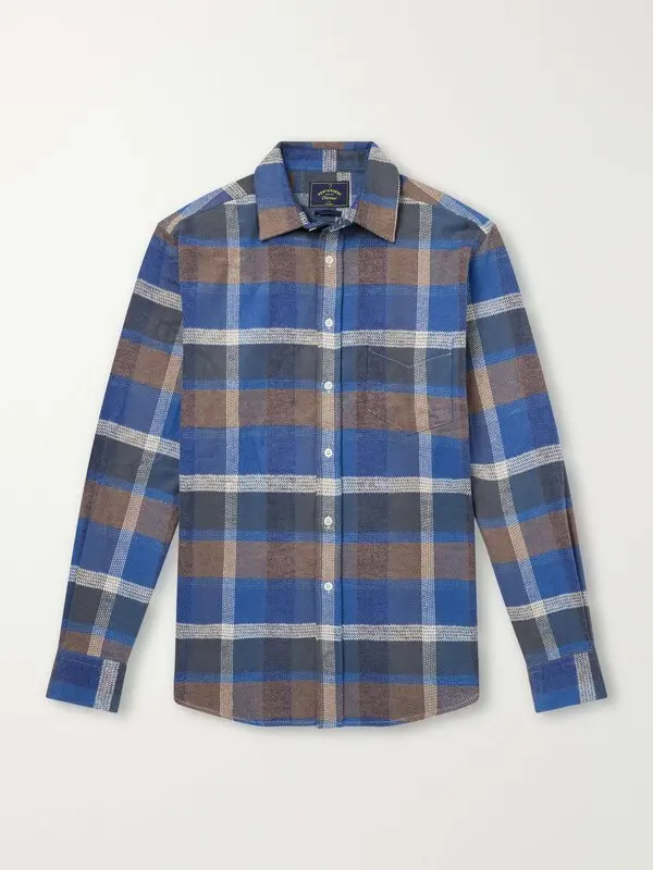 Portuguese Flannel Alpino Checked Cotton-flannel Shirt