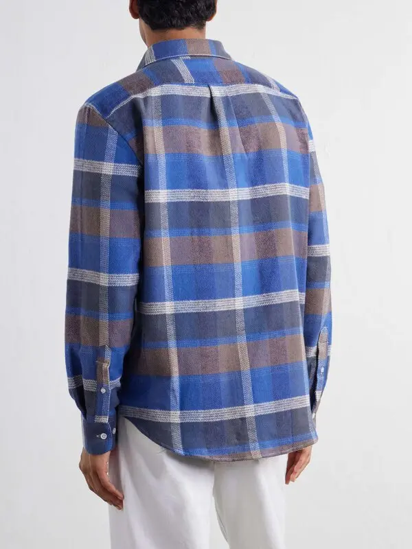 Portuguese Flannel Alpino Checked Cotton-flannel Shirt