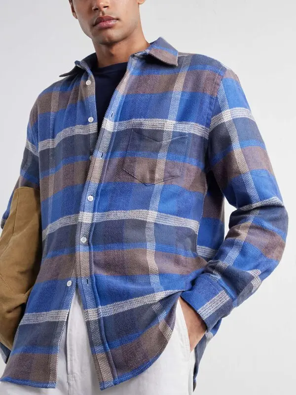 Portuguese Flannel Alpino Checked Cotton-flannel Shirt