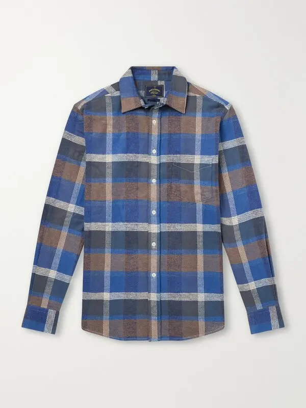 Portuguese Flannel Alpino Checked Cotton-flannel Shirt