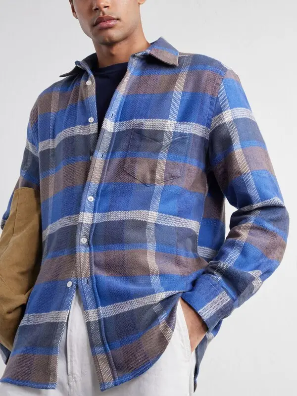 Portuguese Flannel Alpino Checked Cotton-flannel Shirt